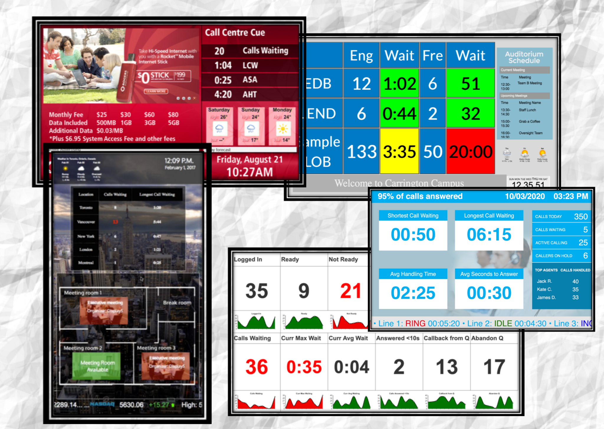 genesys wallboards digital signs
